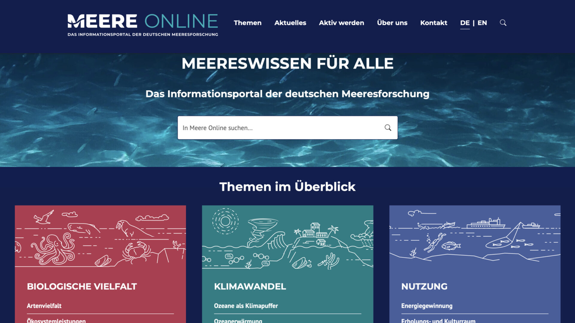 Meere Online - Deutsche Allianz Meeresforschung
